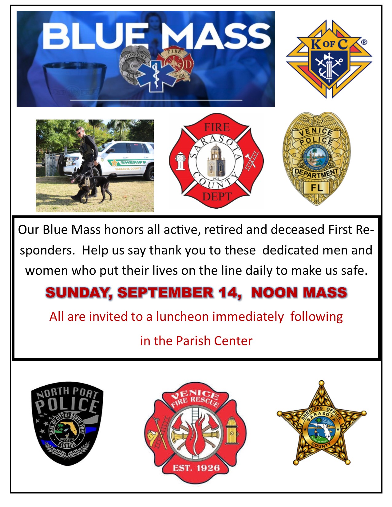 BLUE MASS > Council 9924 | Knights of Columbus